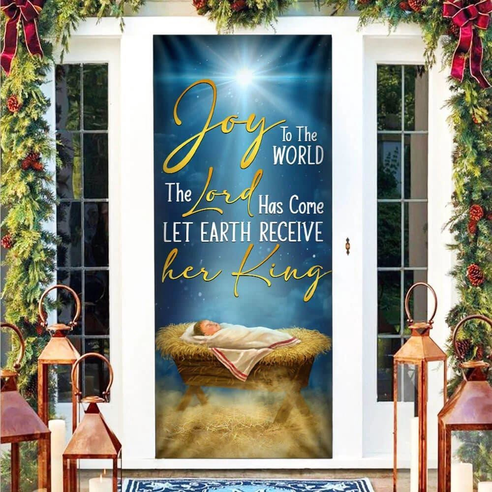 Christian Door Decorations, Nativity Of Jesus Door Cover Christ Born ...