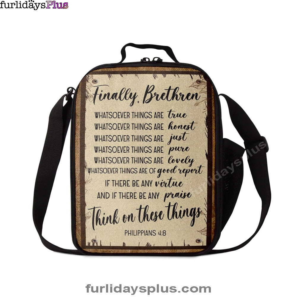 Whatsoever Things Are True Philippians 48 Bible Verse Lunchbag Art, Bi ...