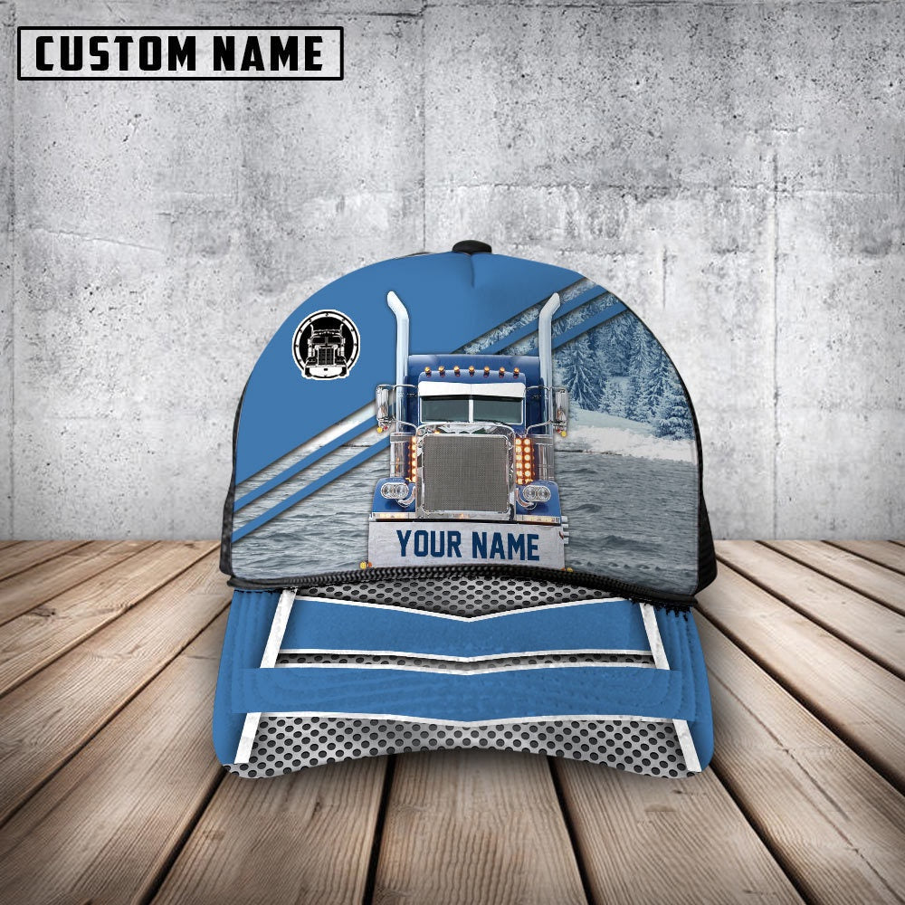 Custom Name Blue Trucker Mesh Cap 2024, Farmer Cap, Vintage Farmer Hat ...