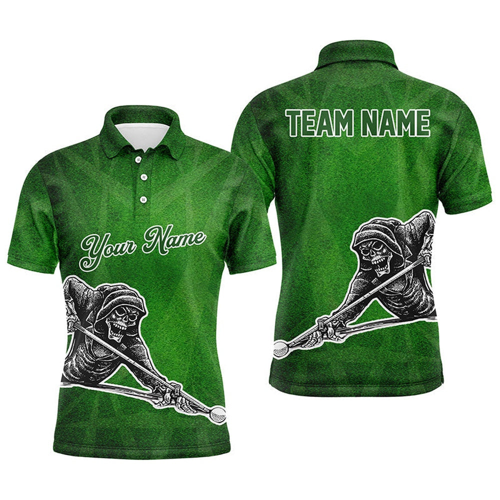 Personalized Green 3D Pattern Design A Skeleton Playing Billiards 3D P ...