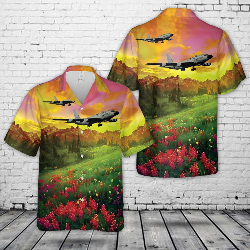 Air Force Hawaiian Shirt, US Air Force RC-135S Nancy Rae Wanda Belle R ...