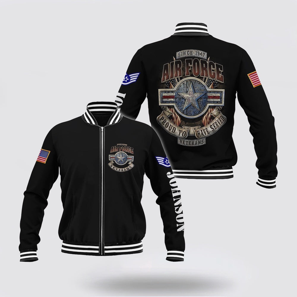 Air Force Veteran Jacket, US Air Force Jacket Gift For Veteran Militar ...