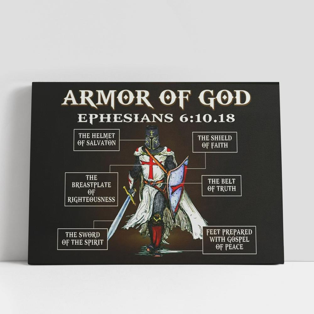 Armor Of God Canvas Art, Christian Gifts Wall Art, Religious Wall Deco ...