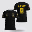 Army T Shirt, US Army Military 3D T Shirt Custom Your Name And Rank, V ...