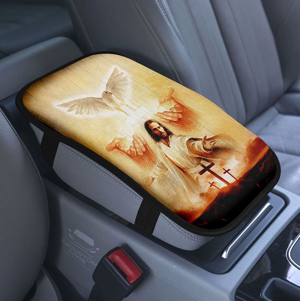 Beautiful Dove Pray For Healing Jesus's Hand Cross Symbol Car Center C ...