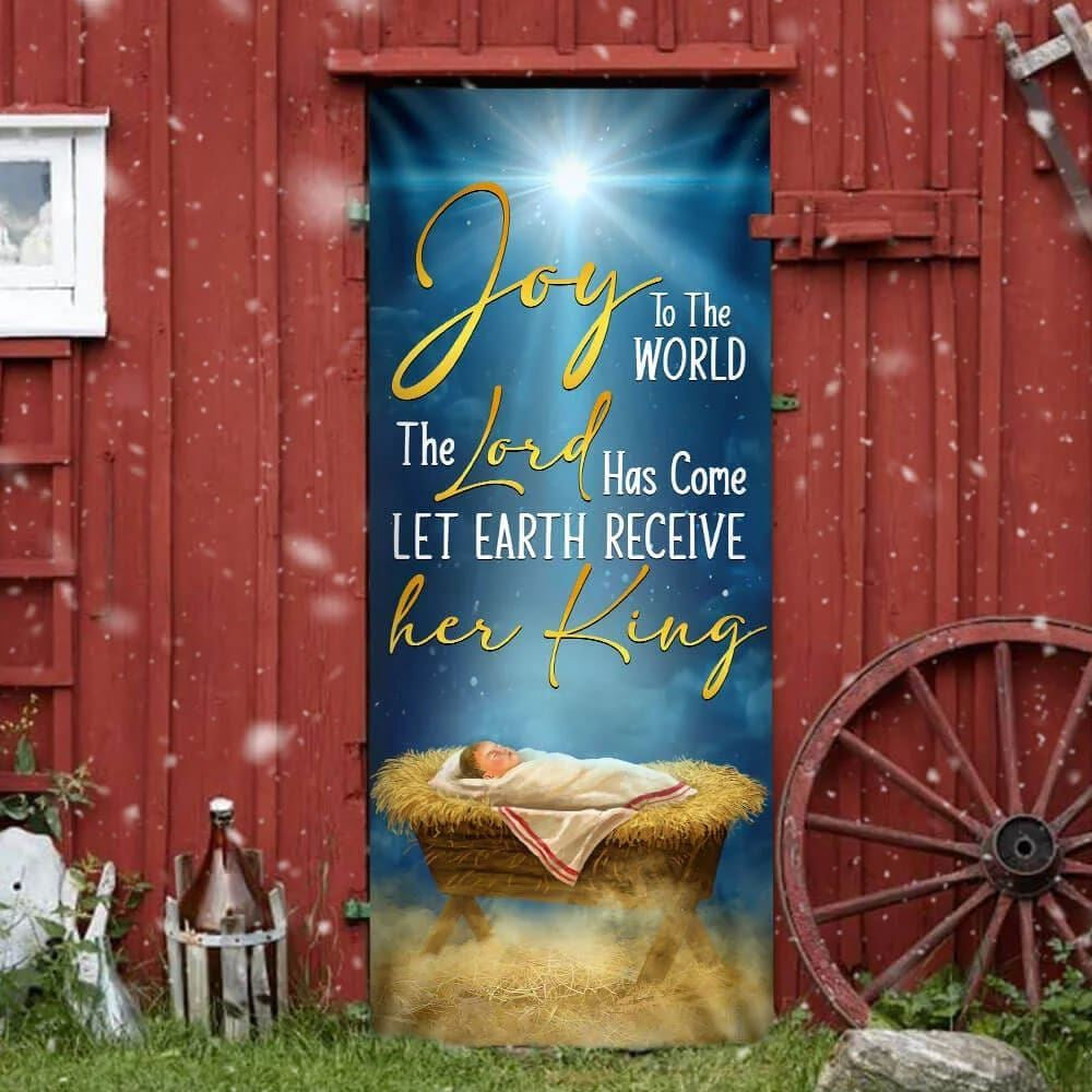 Christian Door Decorations, Nativity Of Jesus Door Cover Christ Born ...