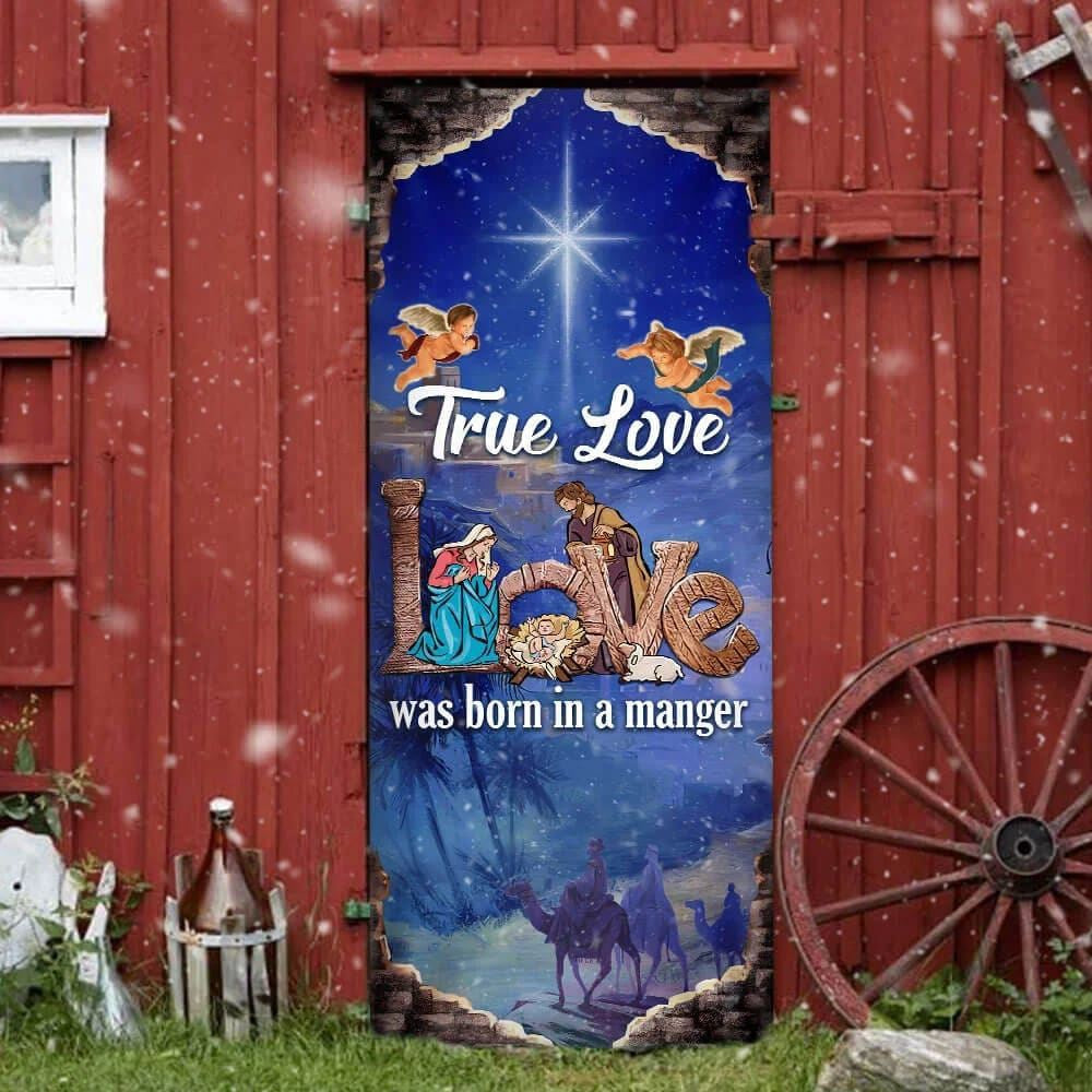 Christian Door Decorations, Nativity Of Jesus Door Cover, Jesus Is Bor ...