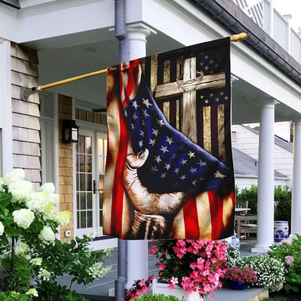 Christian Flag, Christian Cross House Flags, The Christian Flag, Jesus ...