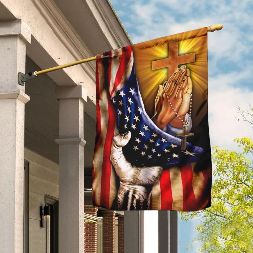 Christian Flag, Christian Jesus American Flag, Outdoor Christian House ...