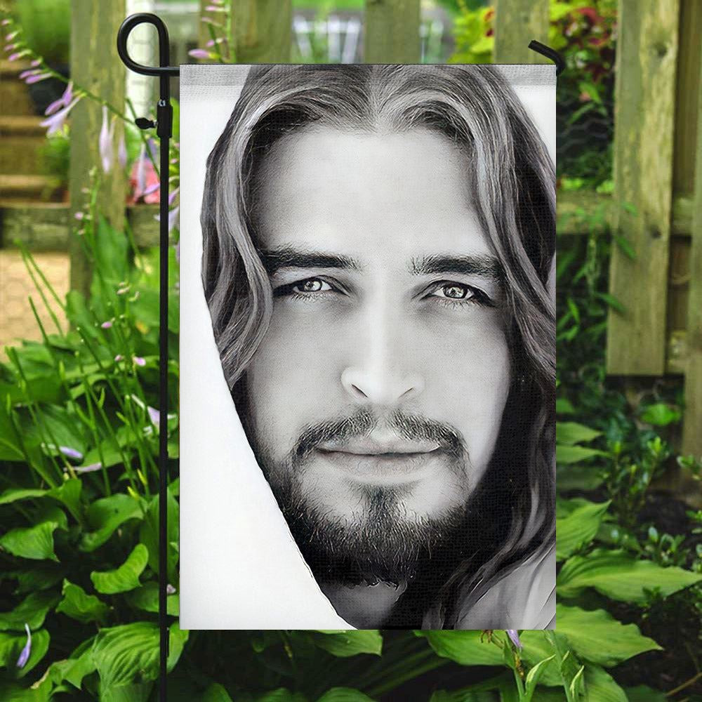 Christian Flag, Jesus Christ Portrait Flag, Jesus Garden Flag For Outs ...