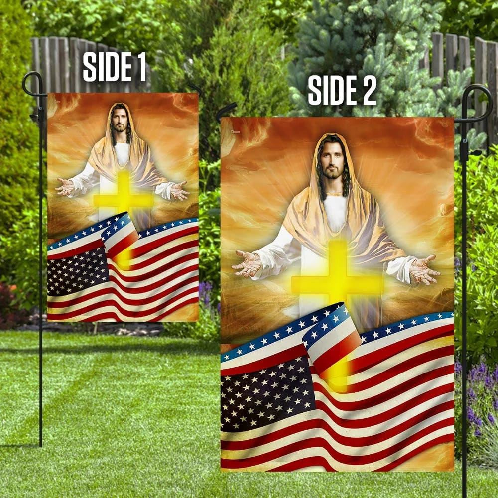 Christian Flag, Jesus Cross America House Flag, The Christian Flag, Je ...