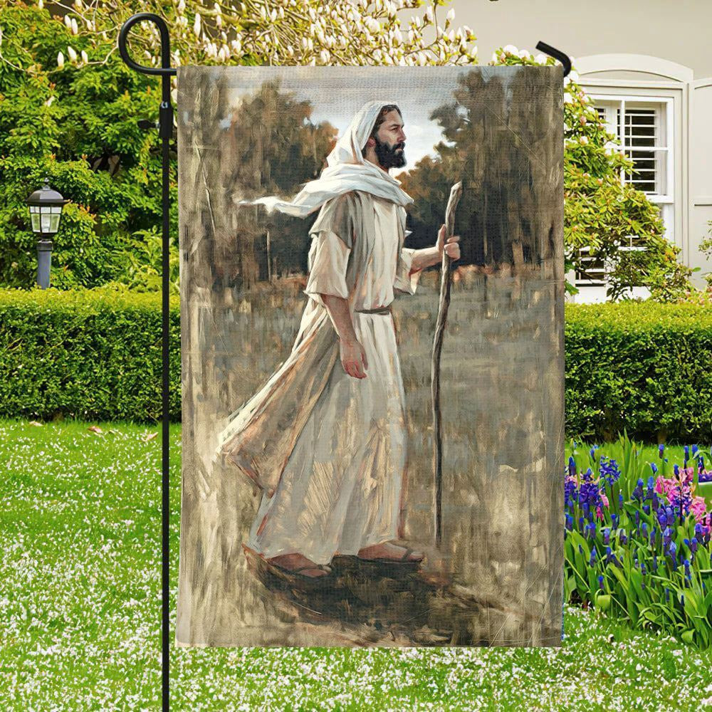 Christian Flag, Jesus Picture, Jesus Garden Flag,Garden Flag For Outsi ...