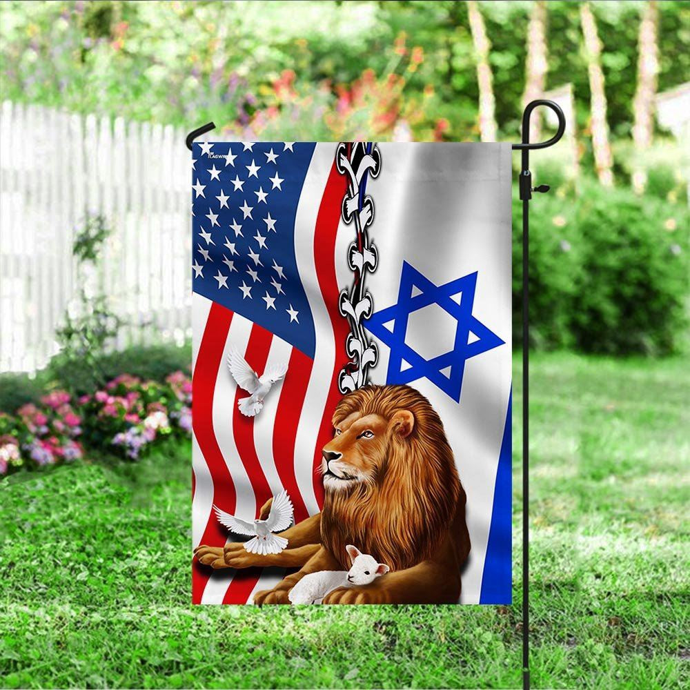 Christian Flag, Jewish Israel Lion Of Judah Israel American Flag, Outd ...