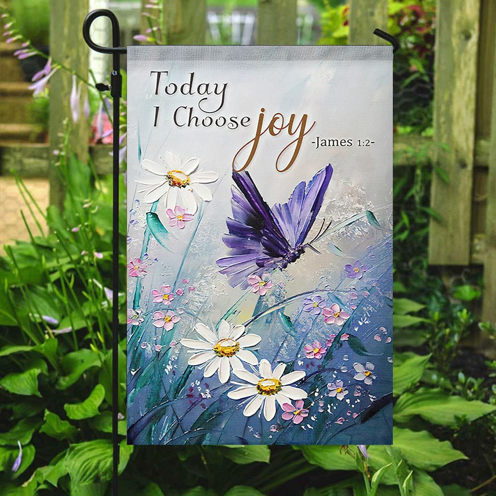 Christian Flag, Today I Choose Joy Flag, James 12, Bible Verses Flag ...