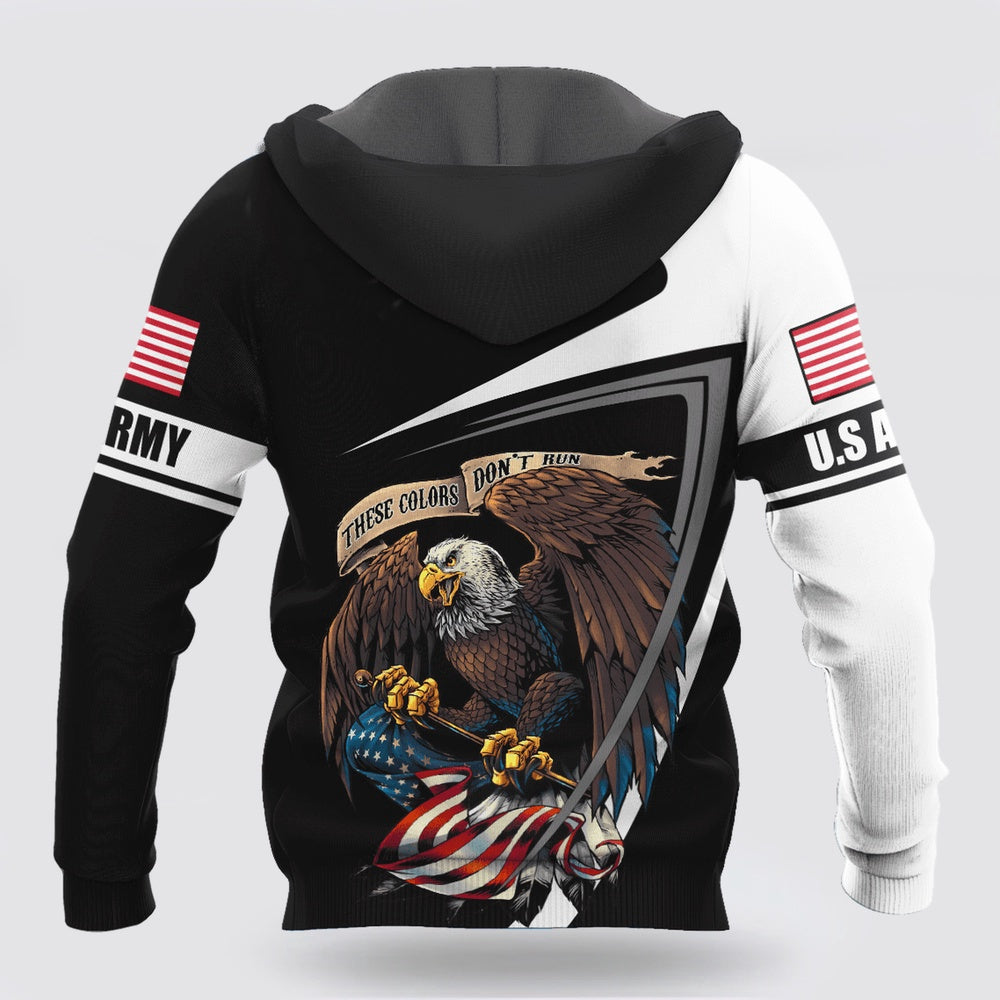 Us Army Hoodie, Custom Name Us Army Veteran 3D Printed Hoodies Proud M ...