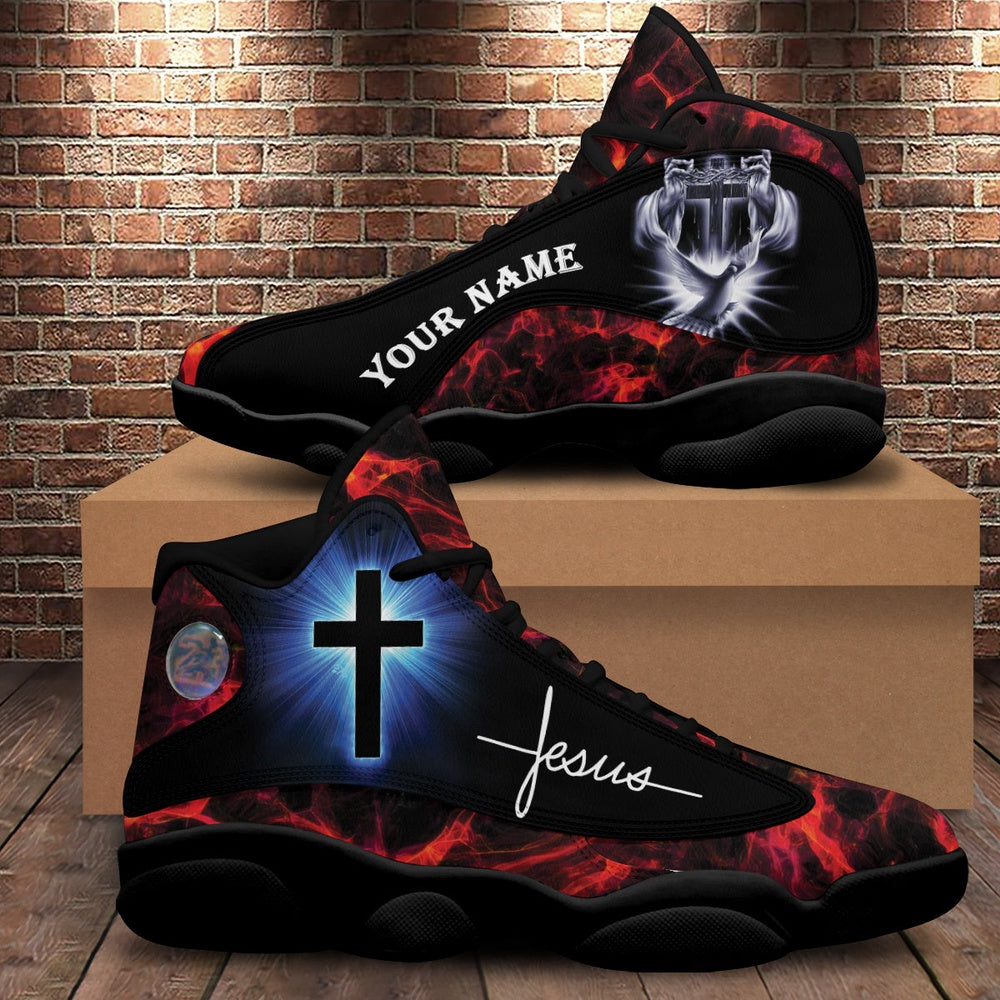 Jesus Sparkle Cross Jesus Faith Basketball Shoes, Jesus Christ Shoes ...