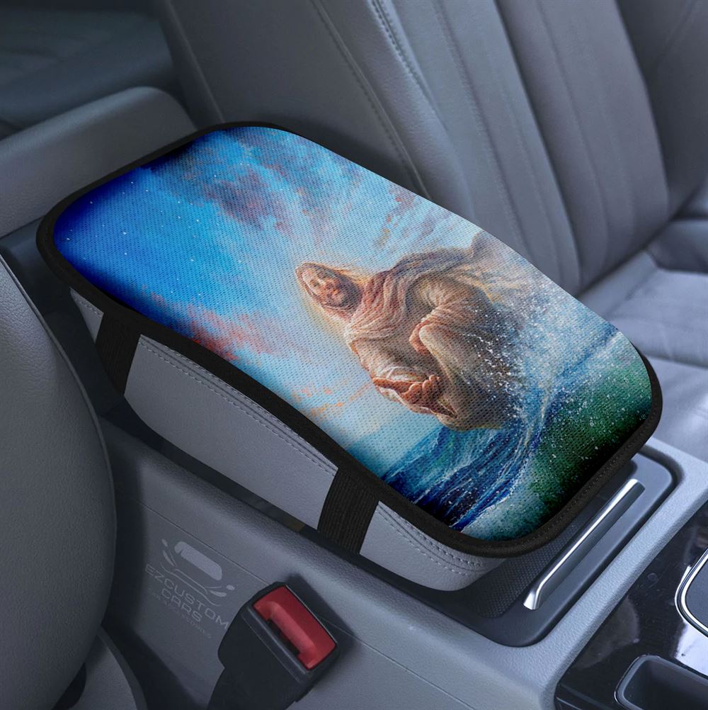 Jesus Spiritual Car Center Console Cover, Religious Armrest Pad Cover ...