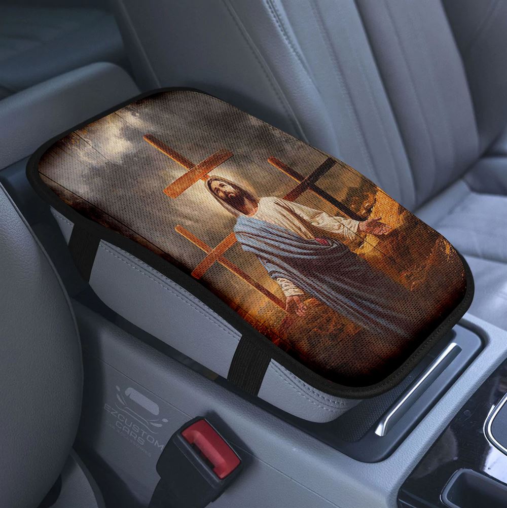 Jesus The Lion Of Judah Car Center Console Cover, Jesus On The Cross A ...