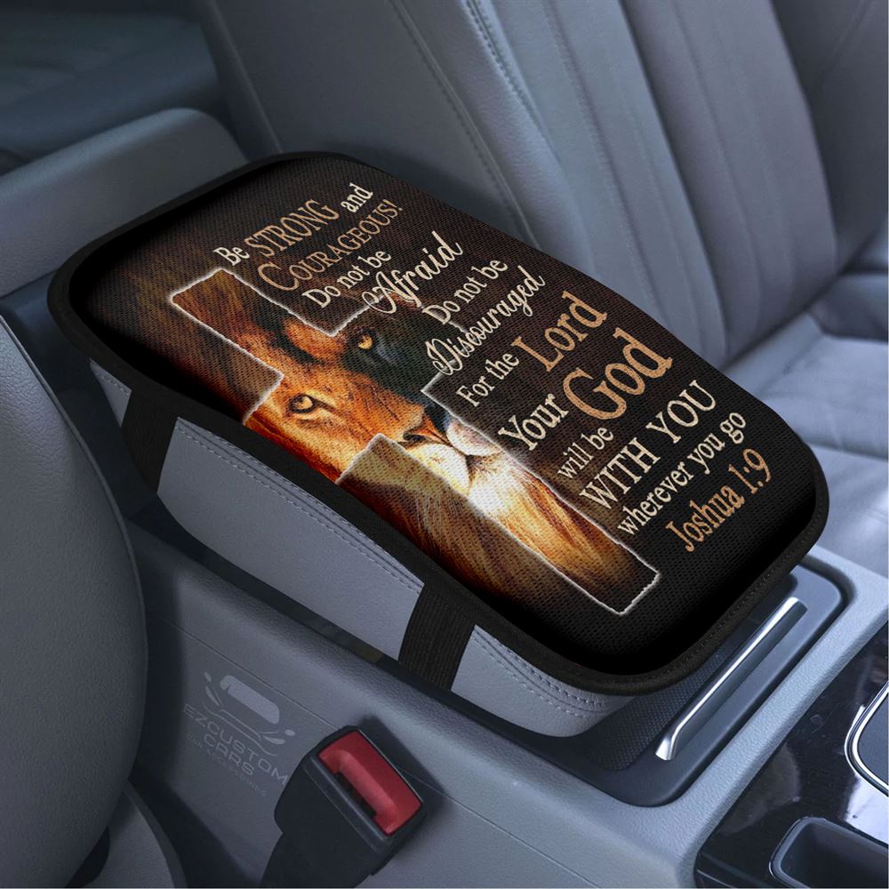 Lion Of Judah Joshua 19 Be Strong And Courage Car Armrest Seat Cover ...