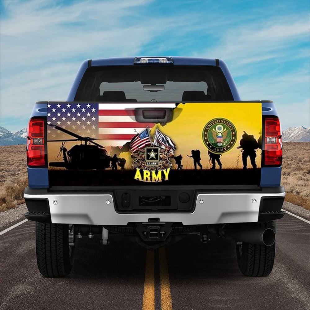 Military Car Wrap, United States army Truck Tailgate Decal army Vetera ...