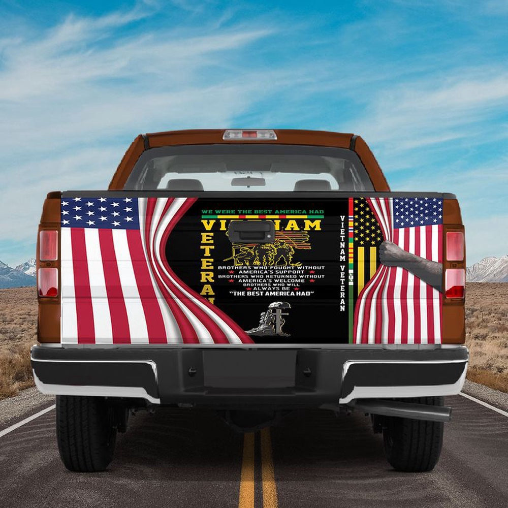 Military Car Wrap, Vietnam Veteran Truck Tailgate Decals American Flag ...