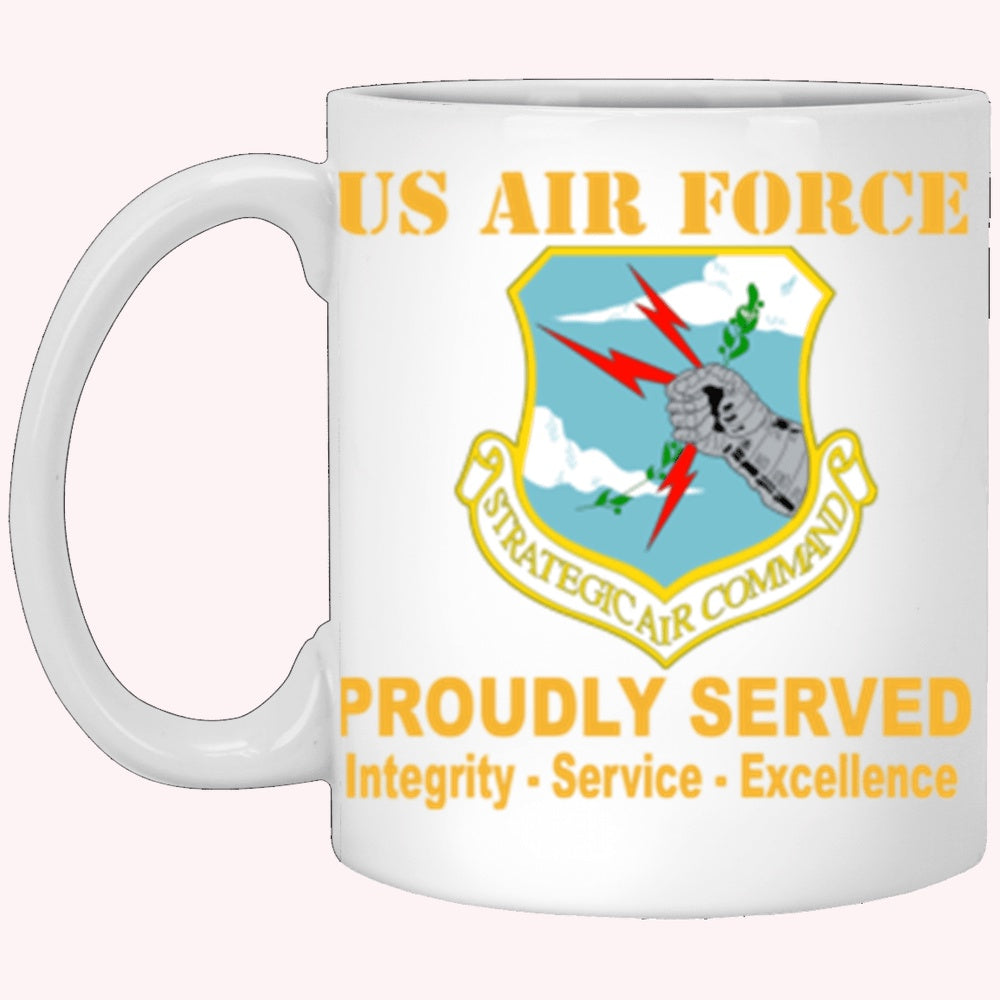 Military Coffee Mugs, US Air Force Strategic Air Command Proudly Serve ...