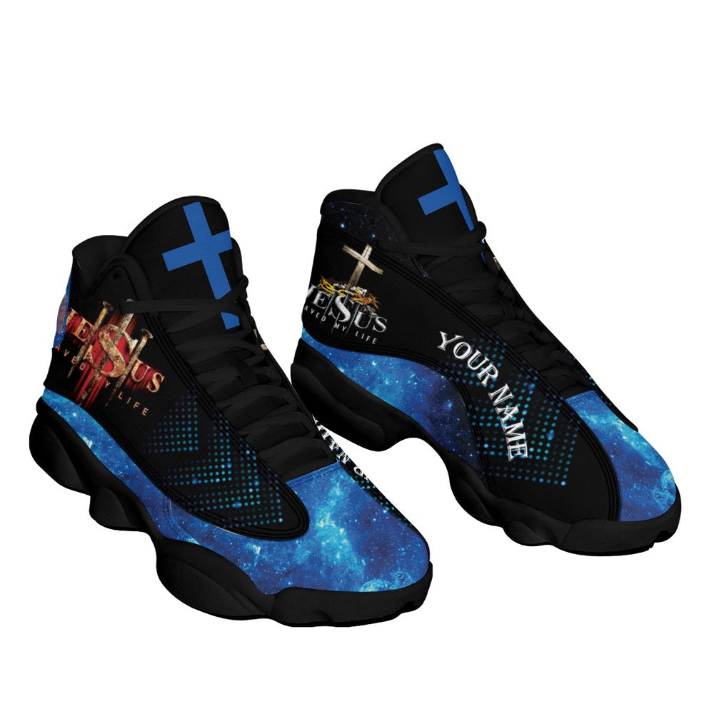 Personalized Jesus Saved My Life Basketball Shoes, Jesus Christ Shoes ...