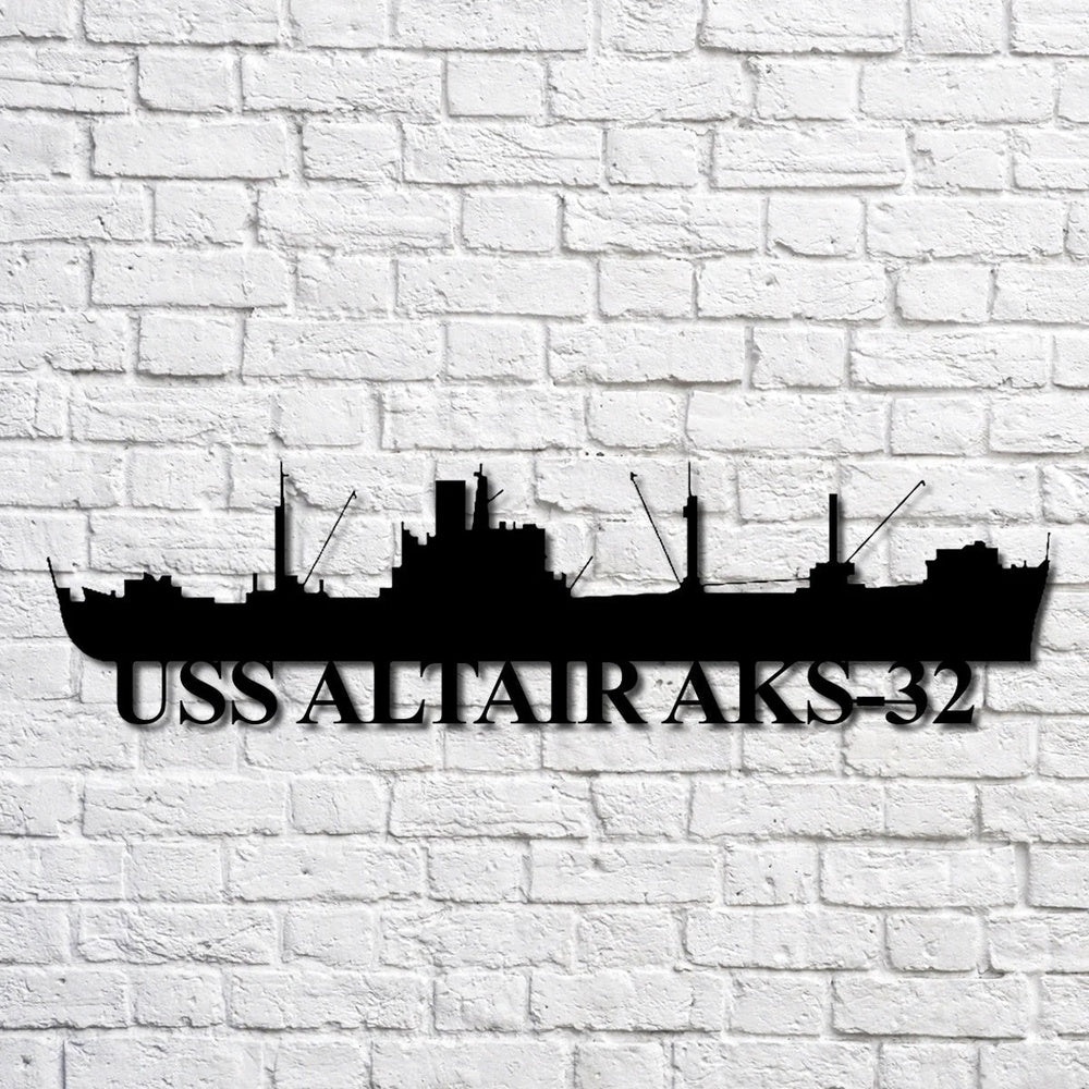 US Navy Metal Sign, Uss Altair Aks32 Navy Ship Metal Art, Custom Us Na ...