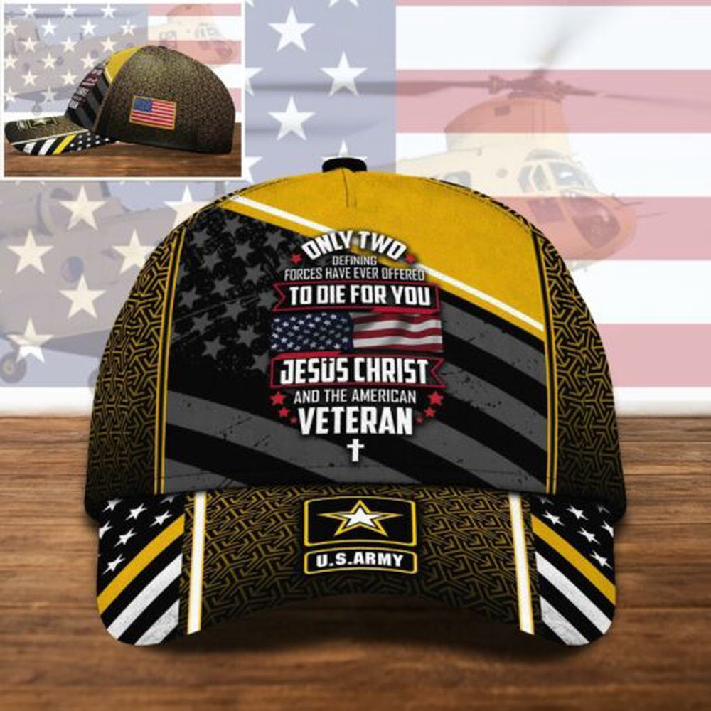 Us Army Baseball Cap, US Army Jesus Christ And The American Veteran Ca ...