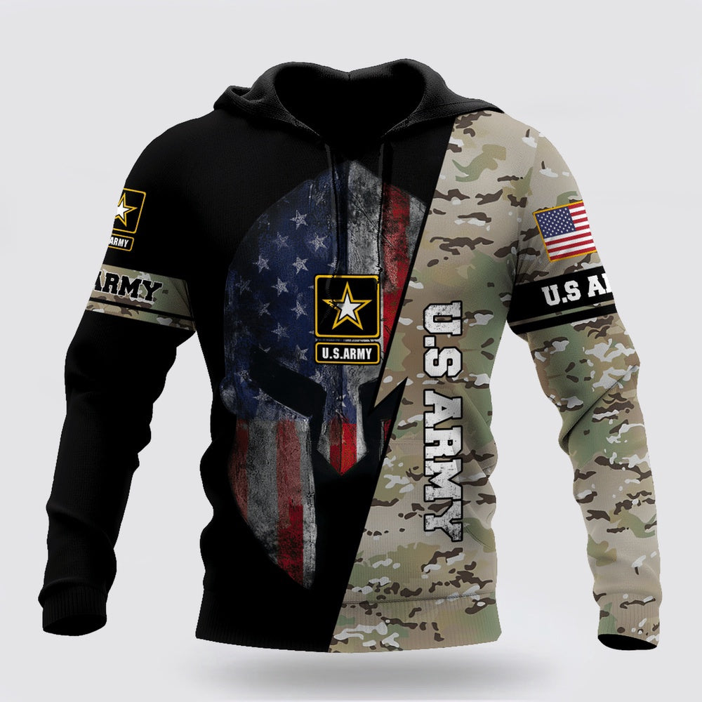 Us Army Hoodie, Us Army Us Veteran Army 3D All Over Printed Shirts Hoo ...