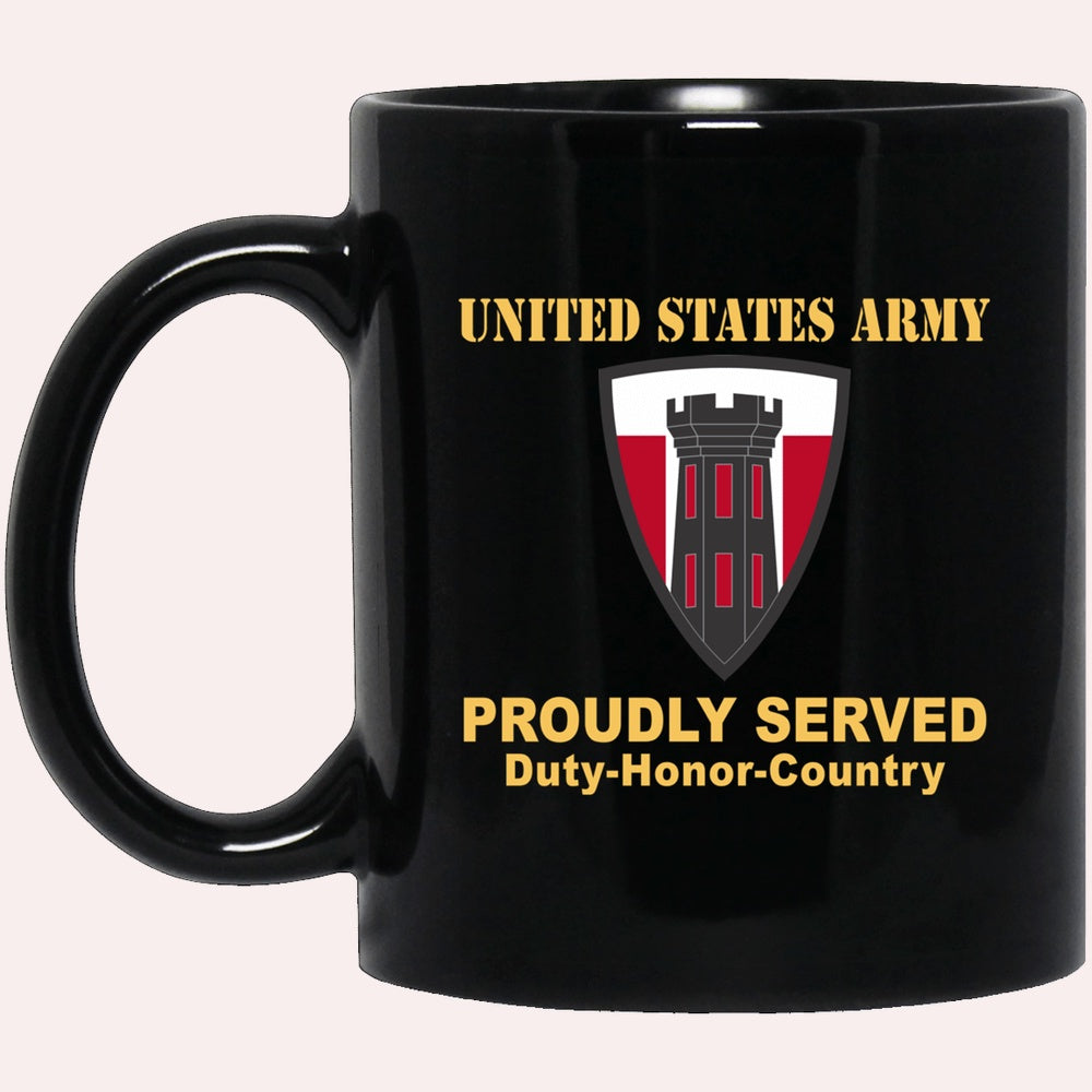 Us Army Mug, Veterans Mug, US Army 176TH ENGINEER BRIGADE Black Mug, U ...