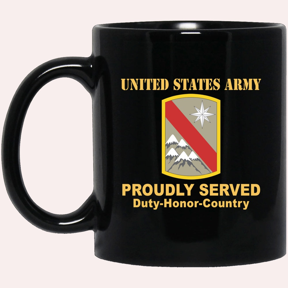 Us Army Mug, Veterans Mug, US Army 43 SUSTAINMENT BRIGADE Black Mug, U ...