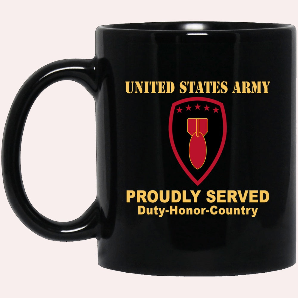 Us Army Mug, Veterans Mug, US Army 71ST ORDANCE GROUP (EOD) Black Mug ...