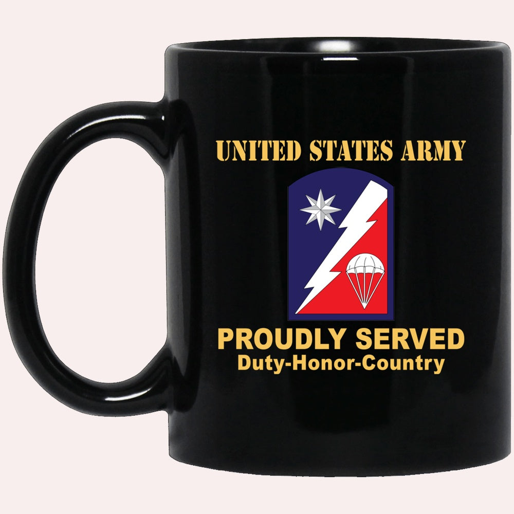 Us Army Mug, Veterans Mug, US Army 82 SUSTAINMENT BRIGADE Black Mug, U ...