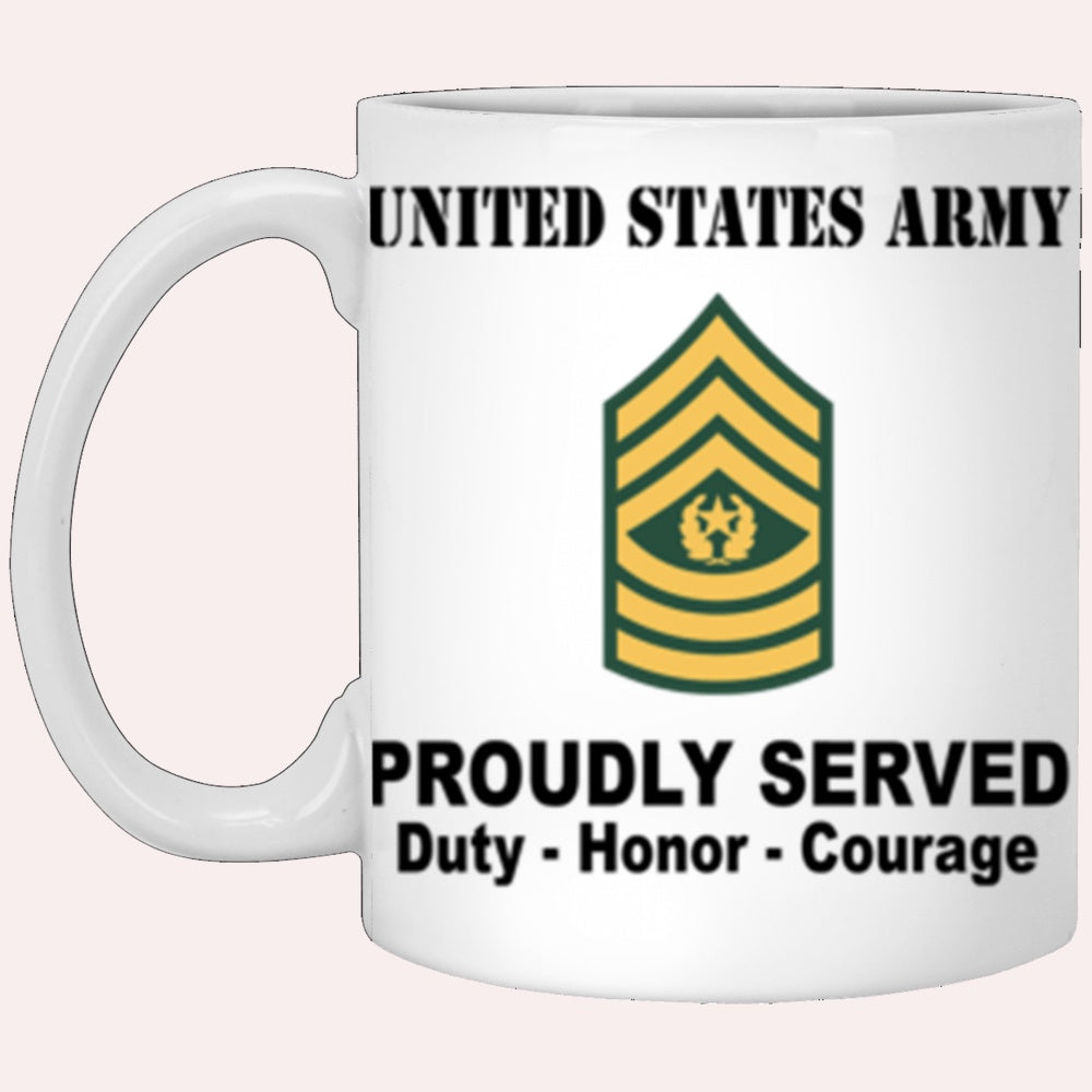 Us Army Mug, Veterans Mug, US Army E9 Command Sergeant Major E9 CSM No ...