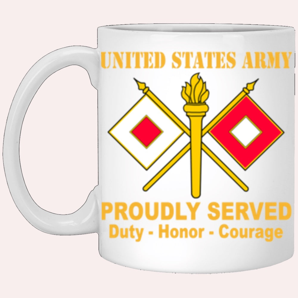 Us Army Mug, Veterans Mug, US Army Signal Corps Proudly Served Core Va ...