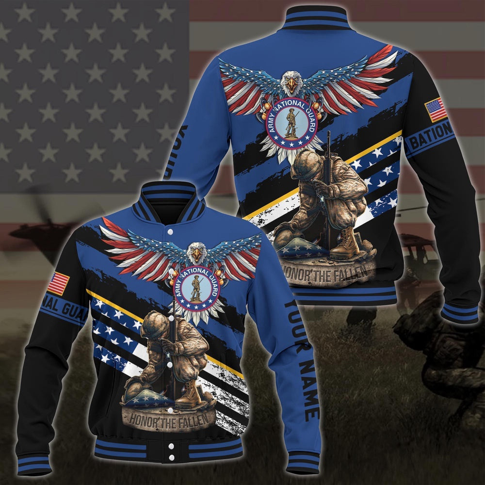 Us National Guard American Eagle Flag Military Ranks Veteran Ranks Cus ...