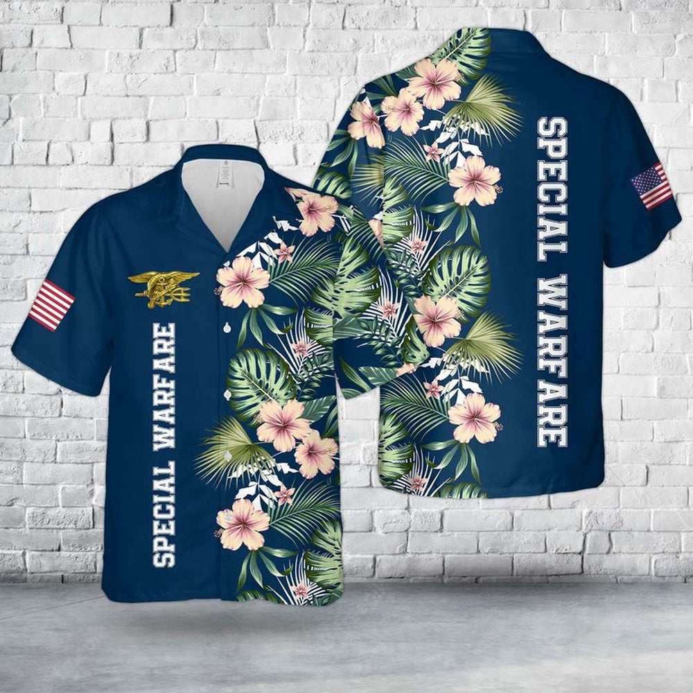 Us Navy Hawaiian Shirt, US Navy Special Warfare Hawaiian Shirt, Milita ...