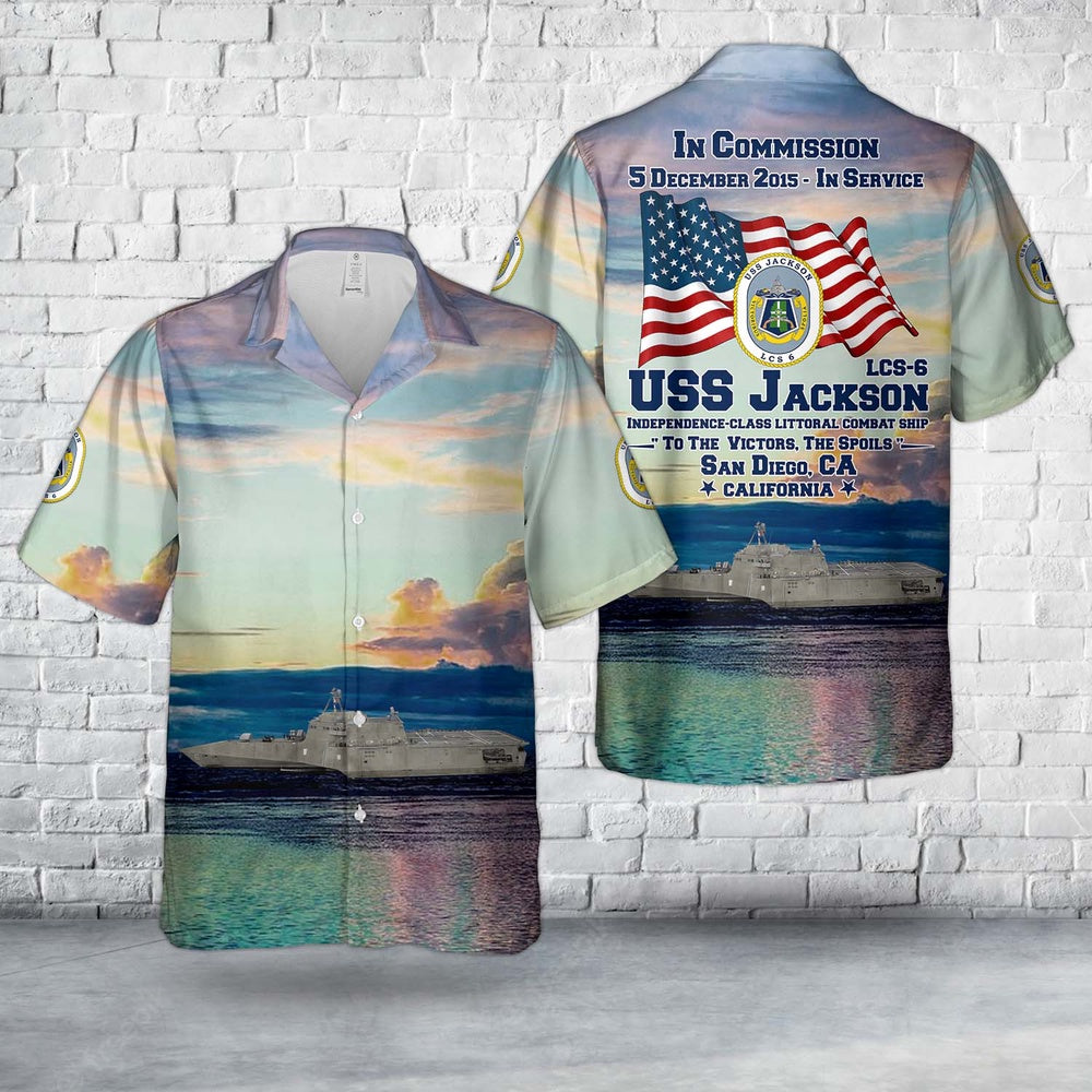 Us Navy Hawaiian Shirt, US Navy USS Jackson (LCS-6) Independence-class ...