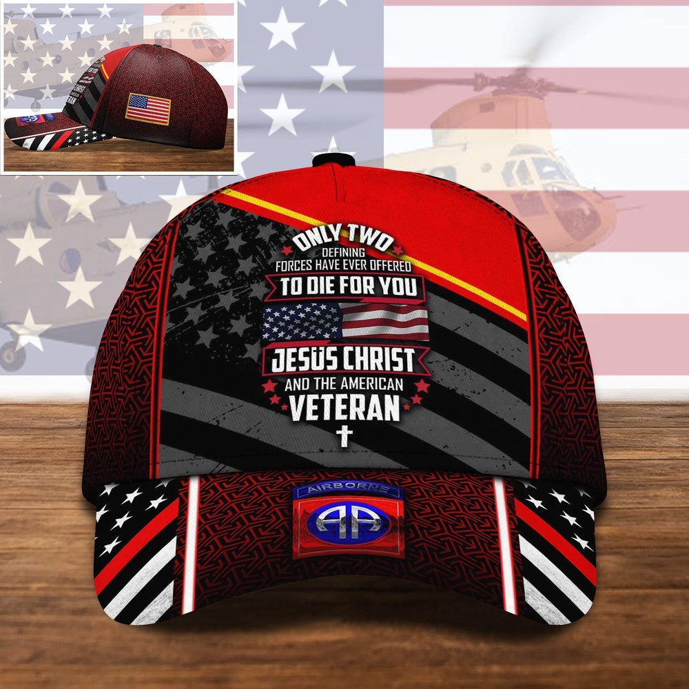 Veteran Cap, 82nd Airborne Jesus Christ And The American Veteran Cap ...