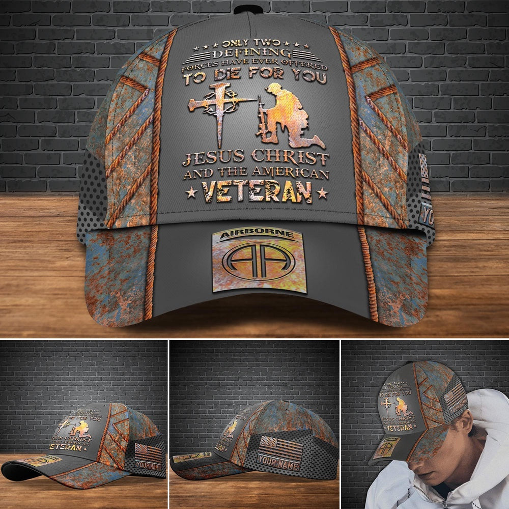 Veteran Cap, 82nd Airborne Military Veteran Cap, Custom Cap Jesus Chri ...
