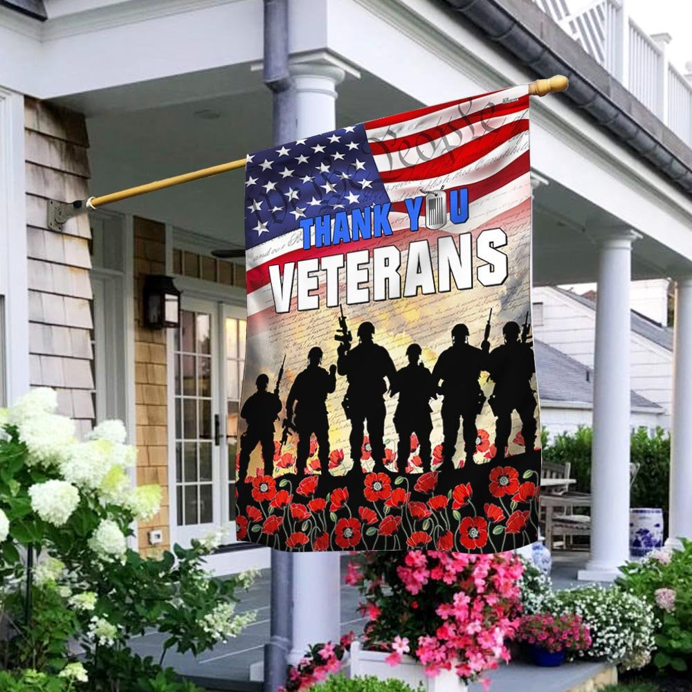 Veteran Flag, Veterans Day, Thank You Veterans Flag – Furlidays Plus