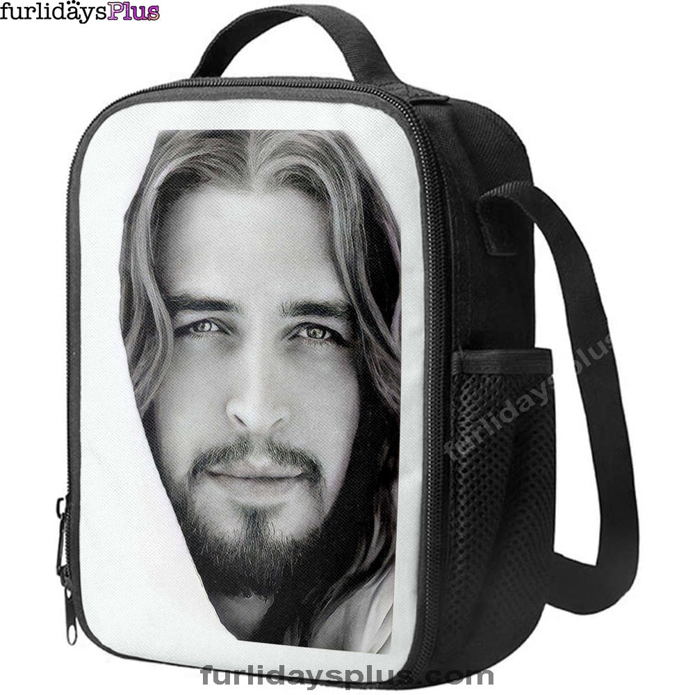 White Jesus Christ Portrait, Jesus Picture, Face Of Jesus Lunchbag Lun ...