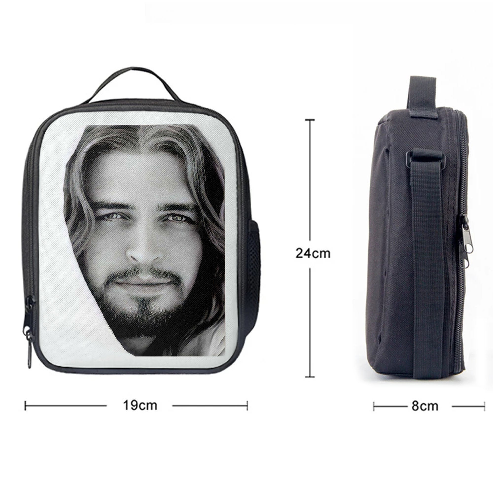 White Jesus Christ Portrait, Jesus Picture, Face Of Jesus Lunchbag Lun ...