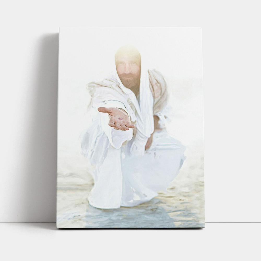 White Jesus Picture - Christian Wall Art - Jesus Wall Decor – Furlidays ...